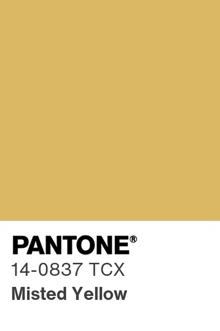 PANTONE 14-0837 TCX Misted Yellow - Pantone色号库|Pantone潘通中国官网