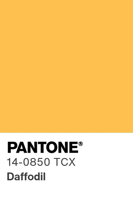 PANTONE 14-0850 TCX Daffodil - Pantone色号库|Pantone潘通中国官网
