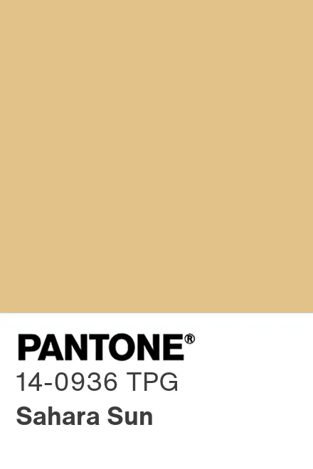 PANTONE 14-0936 TPG Sahara Sun - Pantone色号库|Pantone潘通中国官网