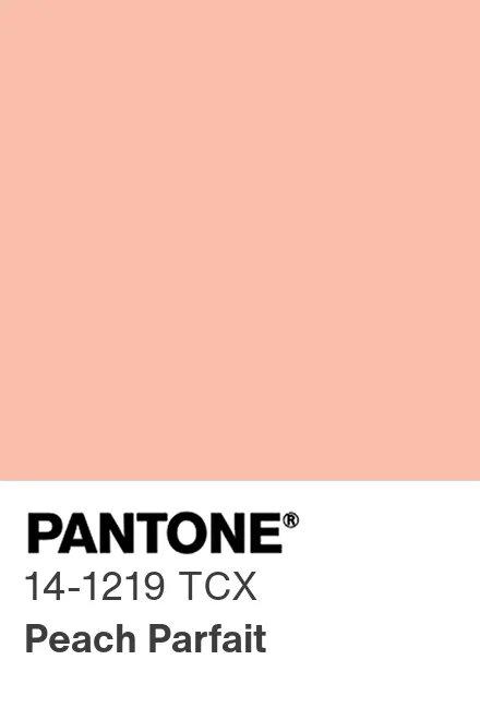 PANTONE 14-1219 TCX Peach Parfait - Pantone色号库|Pantone潘通中国官网