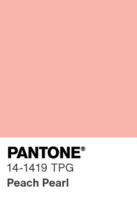 PANTONE 14-1419 TPG Peach Pearl - Pantone色号库|Pantone潘通中国官网