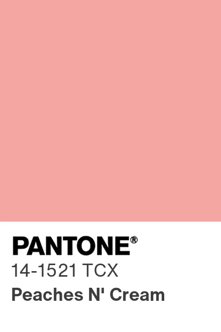 PANTONE 14-1521 TCX Peaches N' Cream - Pantone色号库|Pantone潘通中国官网