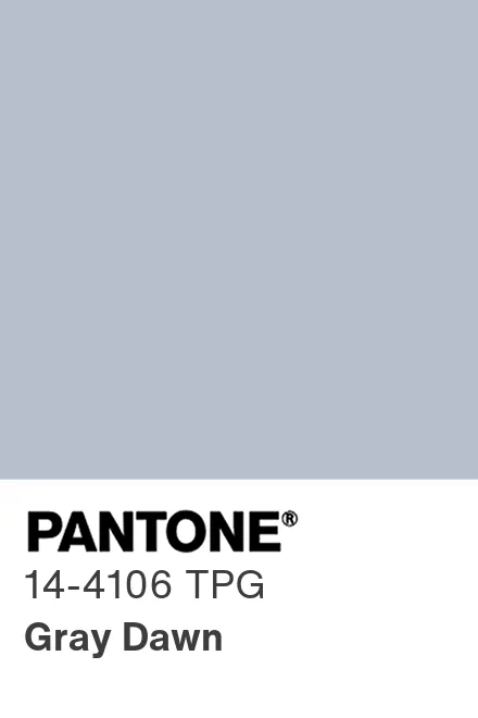 PANTONE 14-4106 TPG Gray Dawn - Pantone色号库|Pantone潘通中国官网