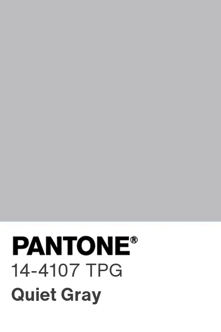PANTONE 14-4107 TPG Quiet Gray - Pantone色号库|Pantone潘通中国官网