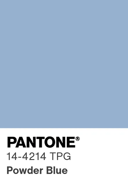 PANTONE 14-4214 TPG Powder Blue - Pantone色号库|Pantone潘通中国官网