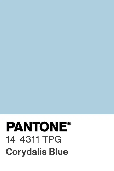 PANTONE 14-4311 TPG Corydalis Blue - Pantone色号库|Pantone潘通中国官网