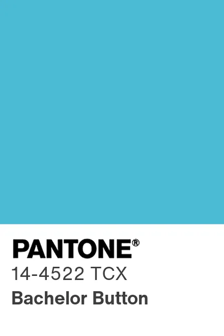 PANTONE 14-4522 TCX Bachelor Button - Pantone色号库|Pantone潘通中国官网