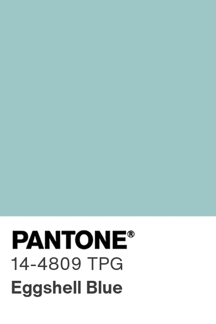PANTONE 14-4809 TPG Eggshell Blue - Pantone色号库|Pantone潘通中国官网