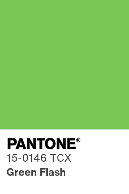 PANTONE 15-0146 TCX Green Flash - Pantone色号库|Pantone潘通中国官网