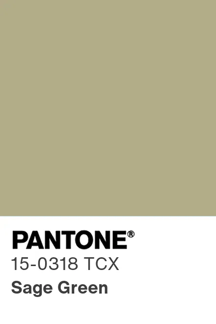 PANTONE 15-0318 TCX Sage Green - Pantone色号库|Pantone潘通中国官网