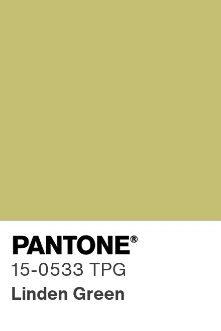 PANTONE 15-0533 TPG Linden Green - Pantone色号库|Pantone潘通中国官网