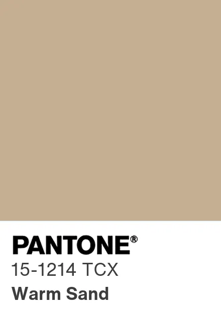 PANTONE 15-1214 TCX Warm Sand - Pantone色号库|Pantone潘通中国官网 PANTONE 15-1214 TCX Warm Sand - Pantone色号库|Pantone潘通中国官网