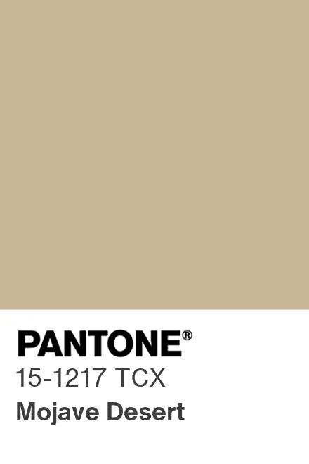 PANTONE 15-1217 TCX Mojave Desert - Pantone色号库|Pantone潘通中国官网