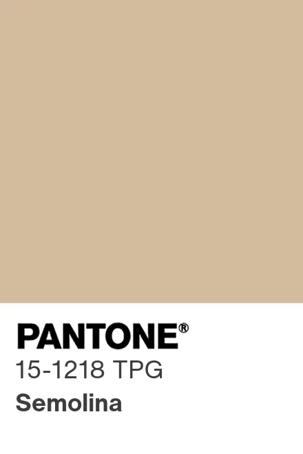 PANTONE 15-1218 TPG Semolina - Pantone色号库|Pantone潘通中国官网