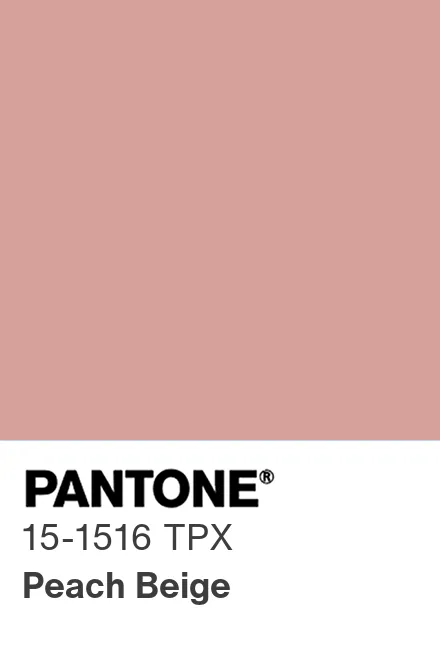 PANTONE 15-1516 TPG Peach Beige - Pantone色号库|Pantone潘通中国官网