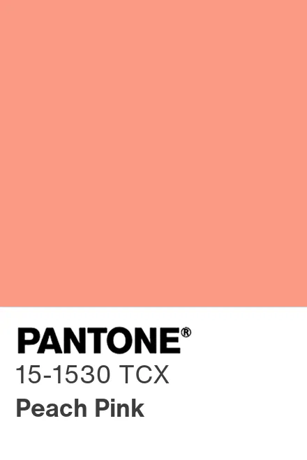 PANTONE 15-1530 TCX Peach Pink - Pantone色号库|Pantone潘通中国官网