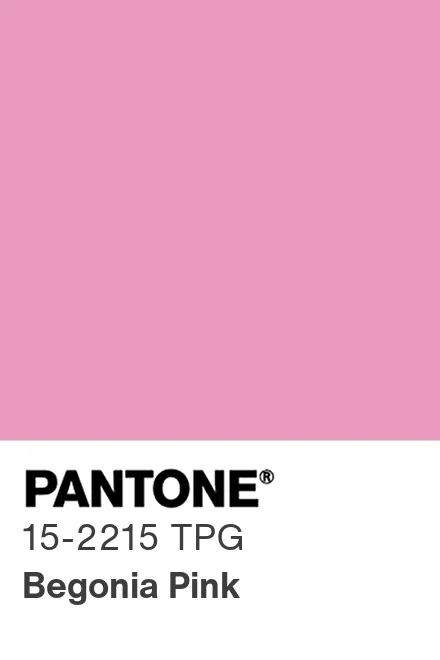 PANTONE 15-2215 TPG Begonia Pink - Pantone色号库|Pantone潘通中国官网