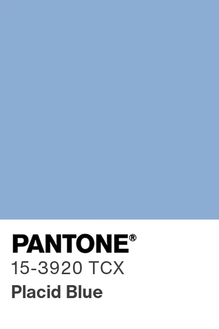 PANTONE 15-3920 TCX Placid Blue - Pantone色号库|Pantone潘通中国官网