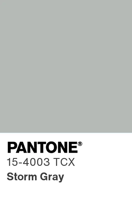 PANTONE 15-4003 TCX Storm Gray - Pantone色号库|Pantone潘通中国官网