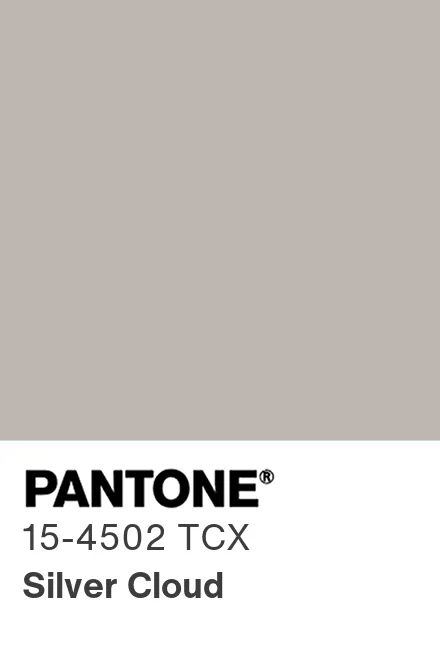 PANTONE 15-4502 TCX Silver Cloud - Pantone色号库|Pantone潘通中国官网