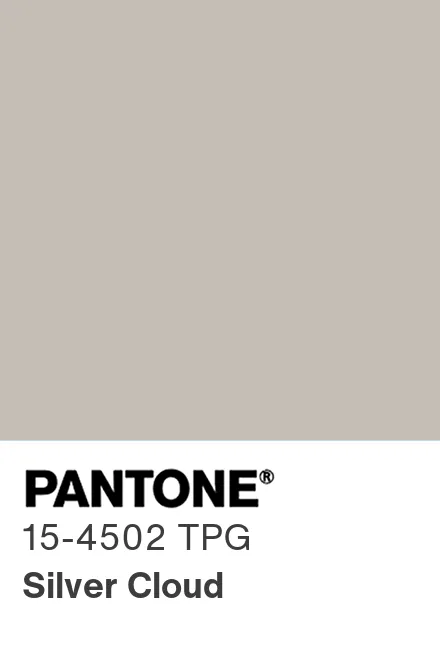 PANTONE 15-4502 TPG Silver Cloud - Pantone色号库|Pantone潘通中国官网