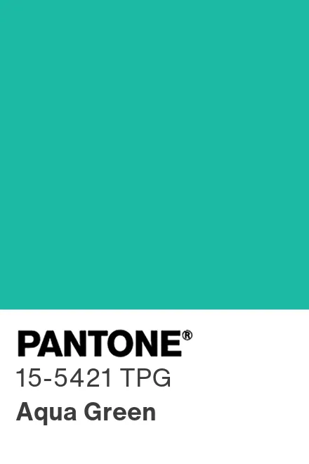 PANTONE 15-5421 TPG Aqua Green - Pantone色号库|Pantone潘通中国官网
