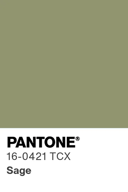 PANTONE 16-0421 TCX Sage - Pantone色号库|Pantone潘通中国官网