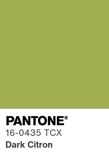 PANTONE 16-0435 TCX Dark Citron - Pantone色号库|Pantone潘通中国官网