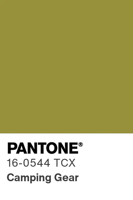 PANTONE 16-0544 TCX Camping Gear - Pantone色号库|Pantone潘通中国官网