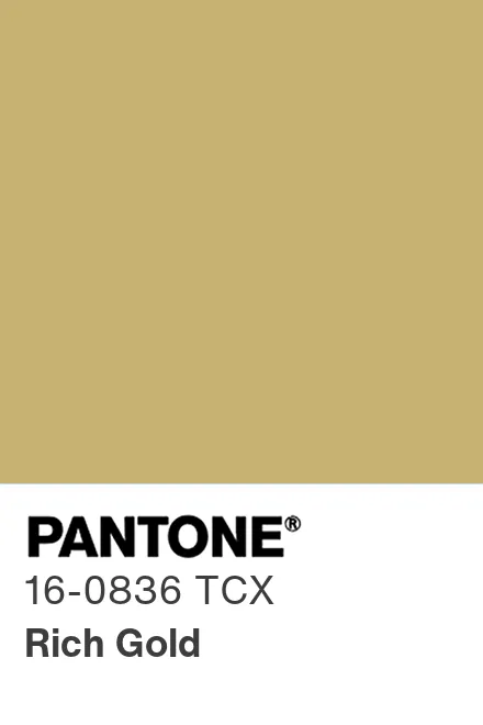 PANTONE 16-0836 TCX Rich Gold - Pantone色号库|Pantone潘通中国官网