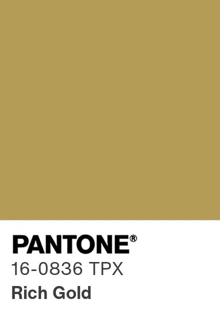 PANTONE 16-0836 TPG Rich Gold - Pantone色号库|Pantone潘通中国官网