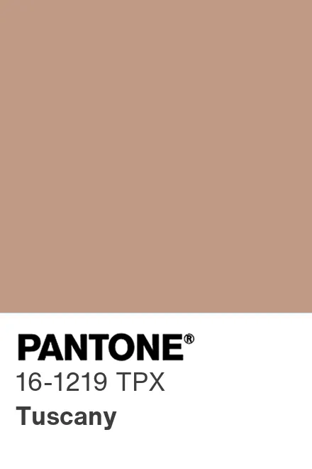 PANTONE 16-1219 TPG Tuscany - Pantone色号库|Pantone潘通中国官网