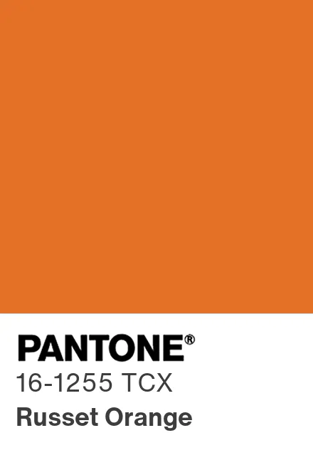 PANTONE 16-1255 TCX Russet Orange - Pantone色号库|Pantone潘通中国官网