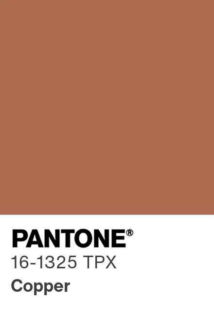 PANTONE 16-1325 TPG Copper - Pantone色号库|Pantone潘通中国官网