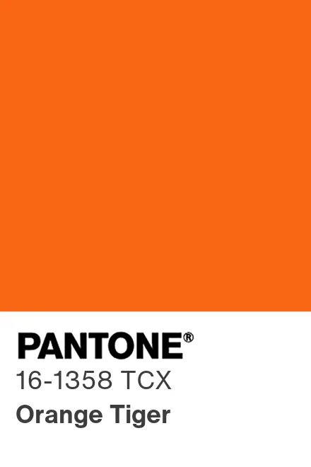 PANTONE 16-1358 TCX Orange Tiger - Pantone色号库|Pantone潘通中国官网
