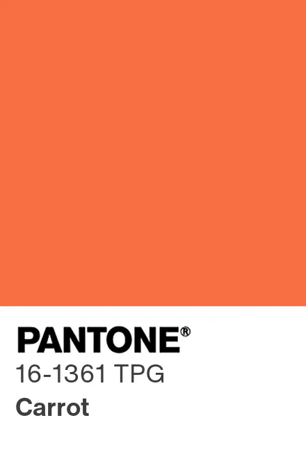PANTONE 16-1361 TPG Carrot - Pantone色号库|Pantone潘通中国官网