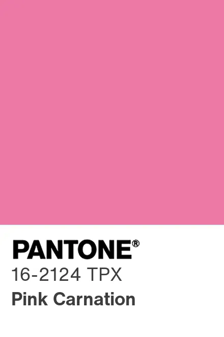 PANTONE 16-2124 TPG Pink Carnation - Pantone色号库|Pantone潘通中国官网