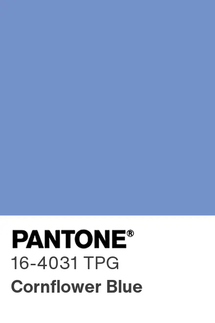 PANTONE 16-4031 TPG Cornflower Blue - Pantone色号库|Pantone潘通中国官网