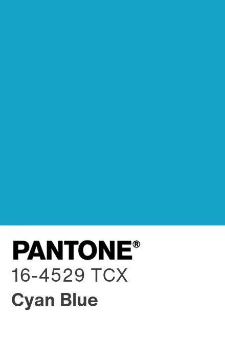 PANTONE 16-4529 TCX Cyan Blue - Pantone色号库|Pantone潘通中国官网