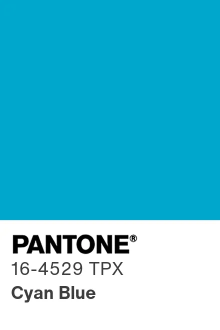 PANTONE 16-4529 TPG Cyan Blue - Pantone色号库|Pantone潘通中国官网