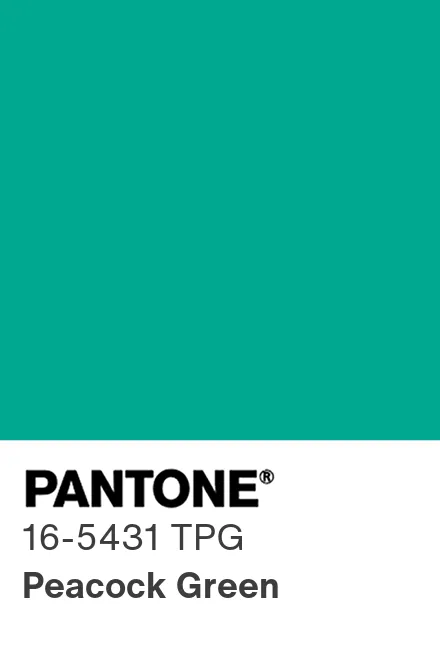 PANTONE 16-5431 TPG Peacock Green - Pantone色号库|Pantone潘通中国官网