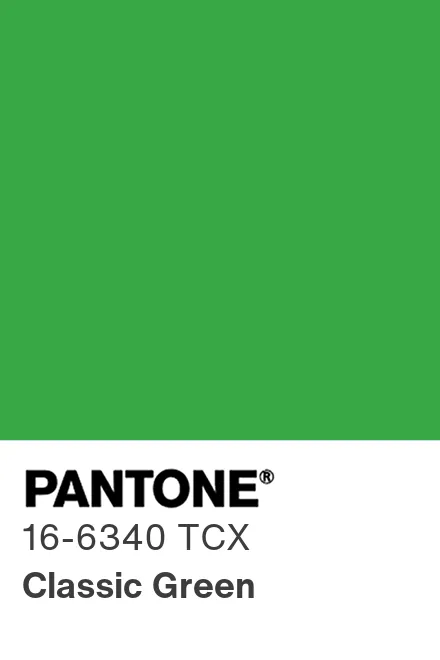PANTONE 16-6340 TCX Classic Green - Pantone色号库|Pantone潘通中国官网