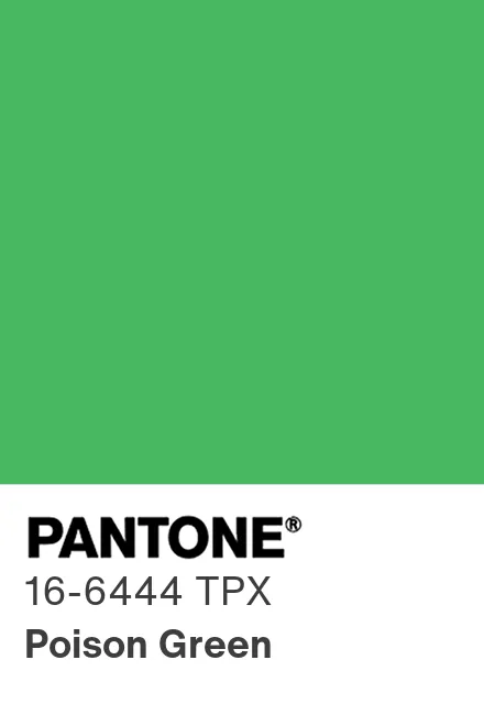 PANTONE 16-6444 TPG Poison Green - Pantone色号库|Pantone潘通中国官网