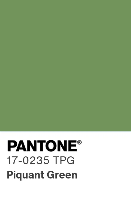 PANTONE 17-0235 TPG Piquant Green - Pantone色号库|Pantone潘通中国官网