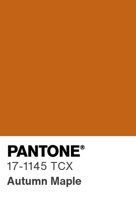 PANTONE 17-1145 TCX Autumn Maple - Pantone色号库|Pantone潘通中国官网