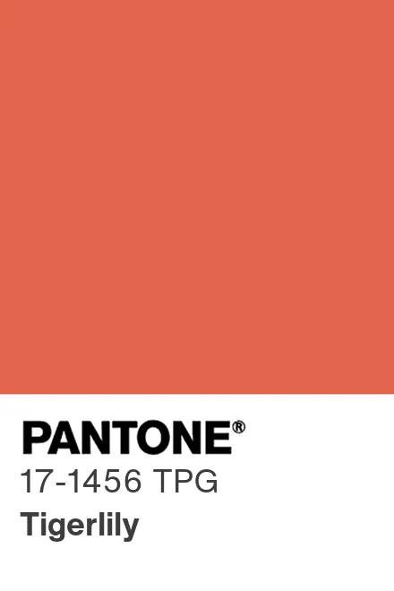 PANTONE 17-1456 TPG Tigerlily - Pantone色号库|Pantone潘通中国官网