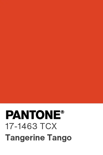 PANTONE 17-1463 TCX Tangerine Tango - Pantone色号库|Pantone潘通中国官网
