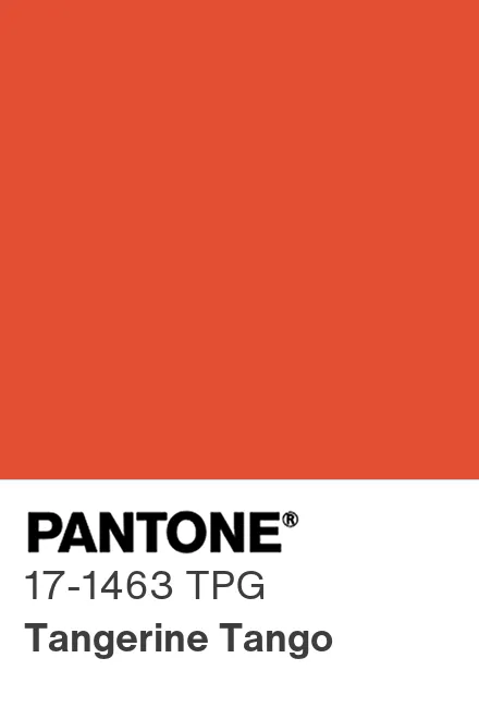 PANTONE 17-1463 TPG Tangerine Tango - Pantone色号库|Pantone潘通中国官网