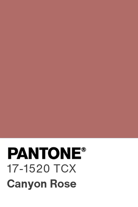 PANTONE 17-1520 TCX Canyon Rose - Pantone色号库|Pantone潘通中国官网