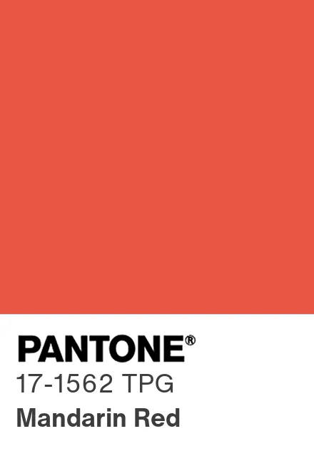 PANTONE 17-1562 TPG Mandarin Red - Pantone色号库|Pantone潘通中国官网
